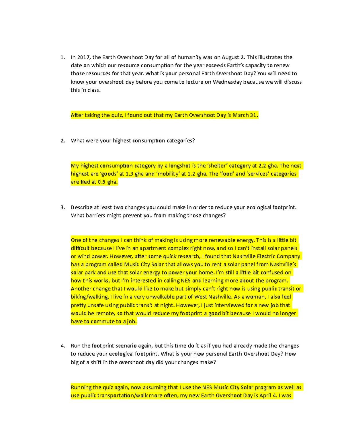 De Silvis Lab4 - submitted to dropbox - In 2017, the Earth Overshoot ...