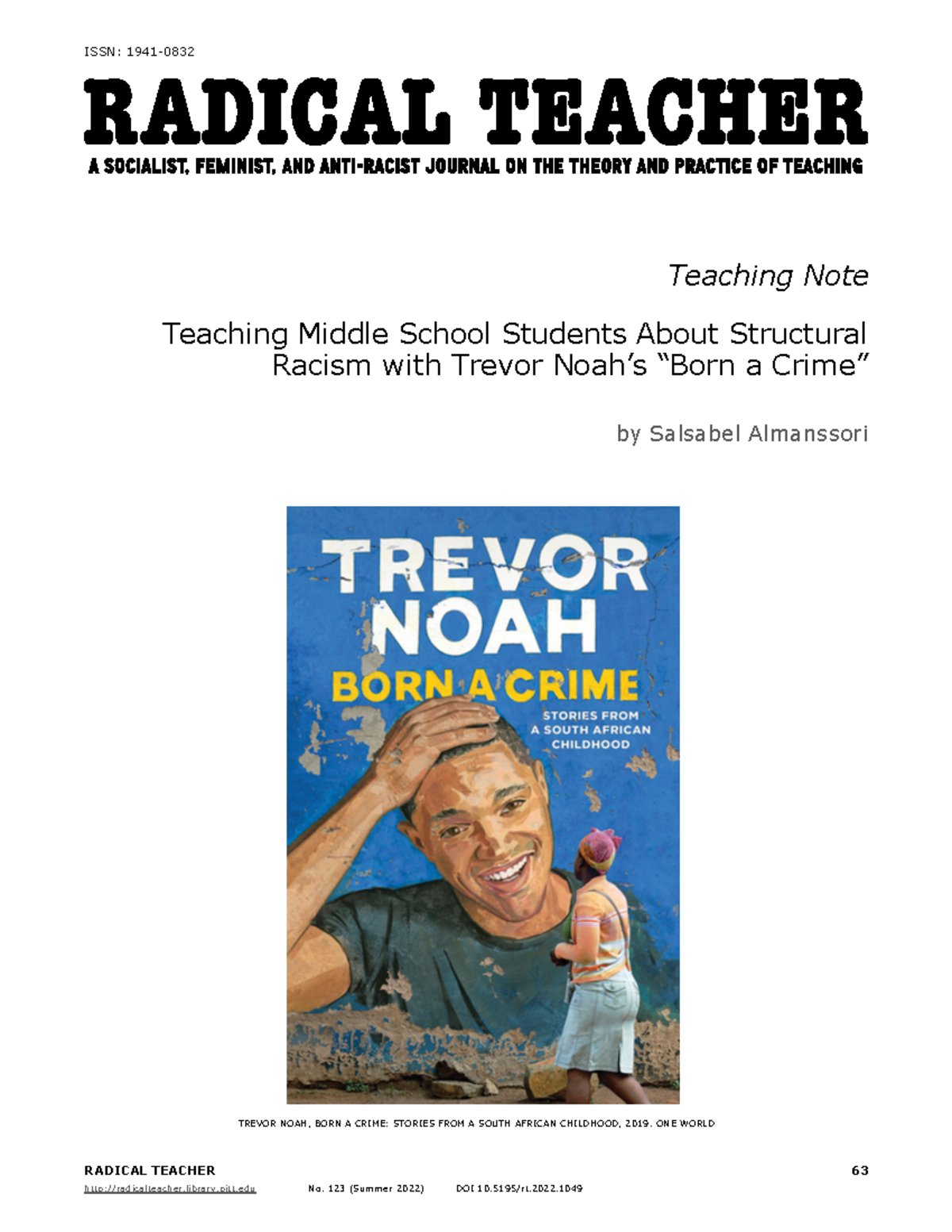 15+TN+Teaching+Middle+School+Students+About+Racism - ISSN: 1941 ...