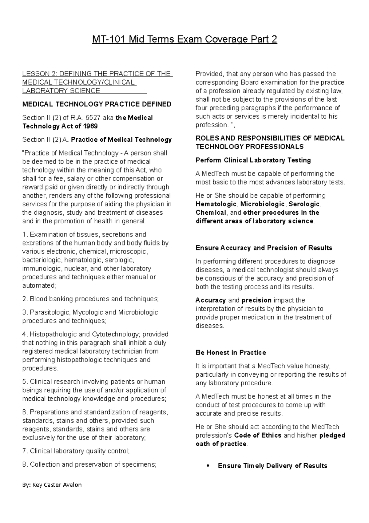 PMLS lesson 2 - MT-101 Mid Terms Exam Coverage Part 2 LESSON 2 ...