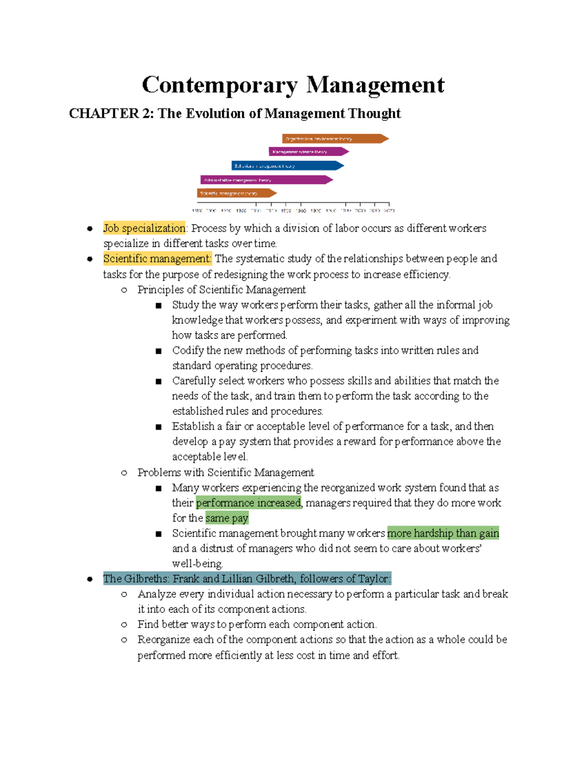 Contemporary Management CH 2 - Contemporary Management CHAPTER 2: The ...