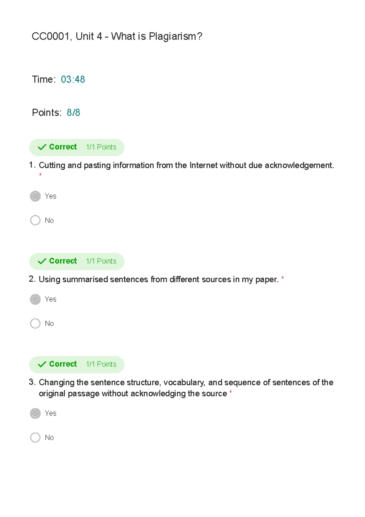 CC0001, Unit 4 - What is Plagiarism - CC0001, Unit 4 - What is ...