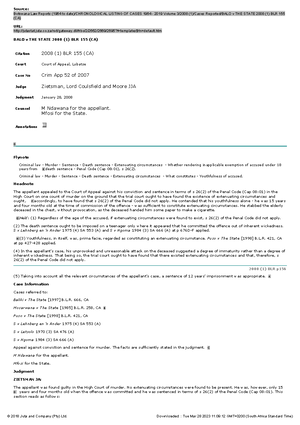 Course Outline- Law 235 - UNIVERSITY OF BOTSWANA DEPARTMENT OF LAW ...