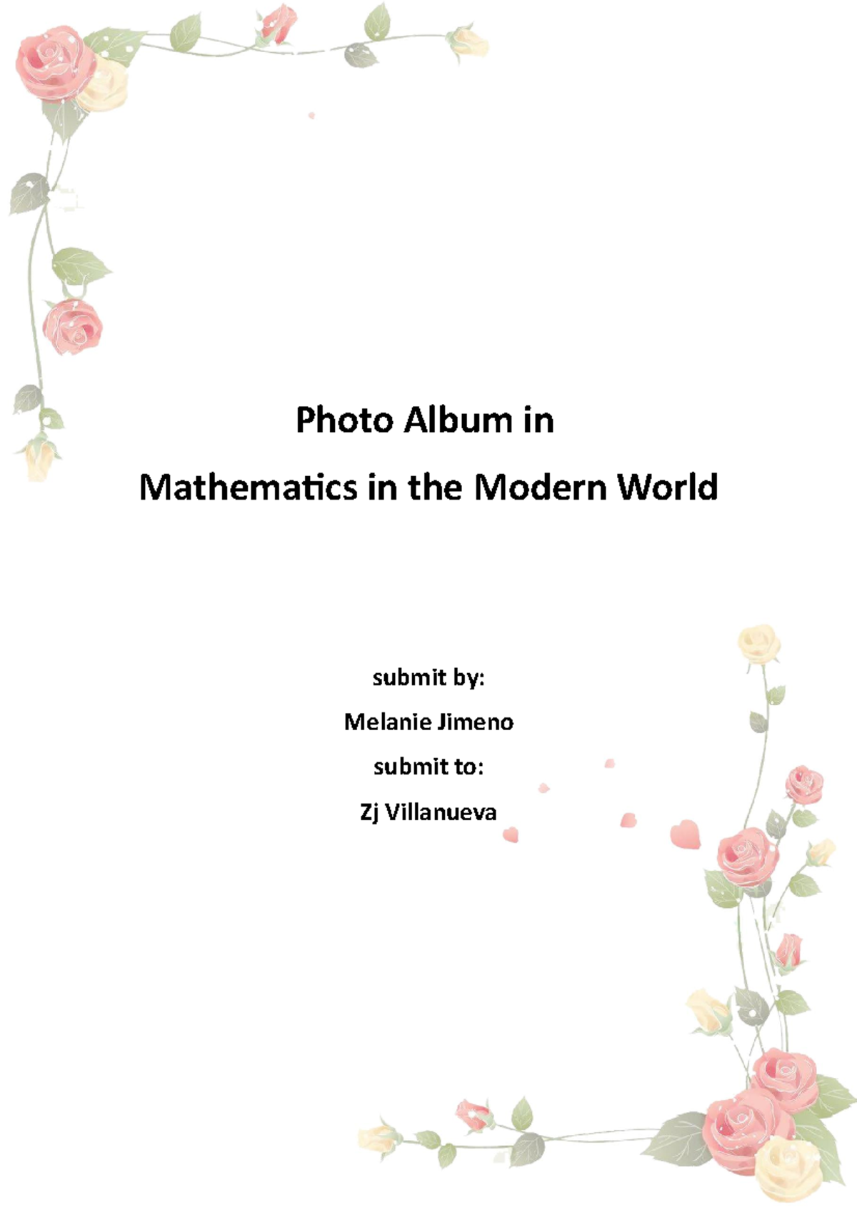 Mathematics in modern world - Photo Album in Mathematics in the Modern ...