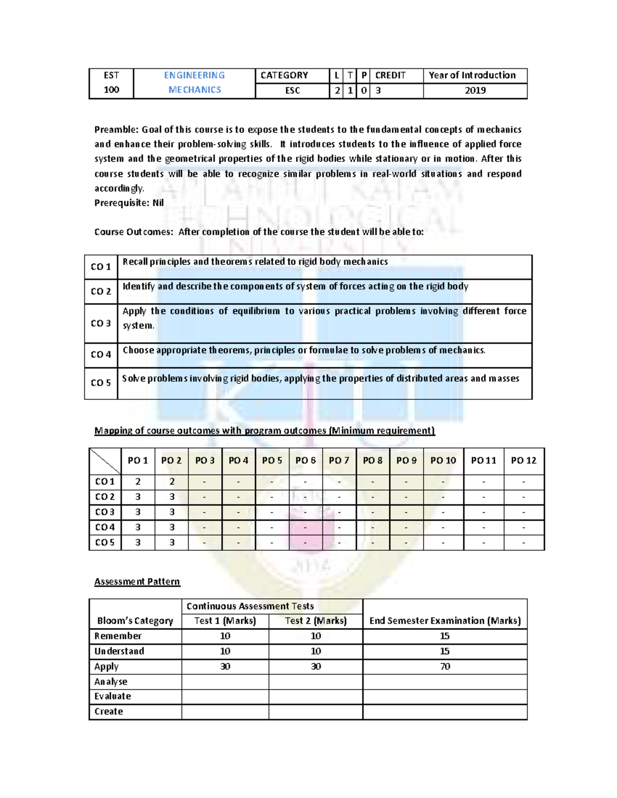 Engg Mechanics - DYNAMICS - Warning: TT: undefined function: 32 EST 100 ENGINEERING MECHANICS ...