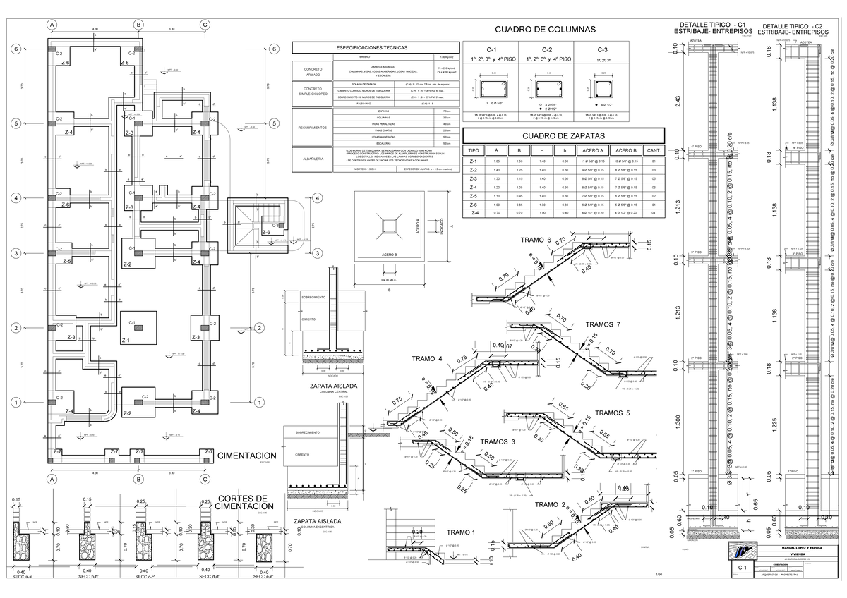 Cimentacion 1 en 1-Layout 1 - NPT - 0. NPT +/- 0. NPT +/- 0. NPT - 0. NPT +/- 0. NPT +/- 0. NPT ...