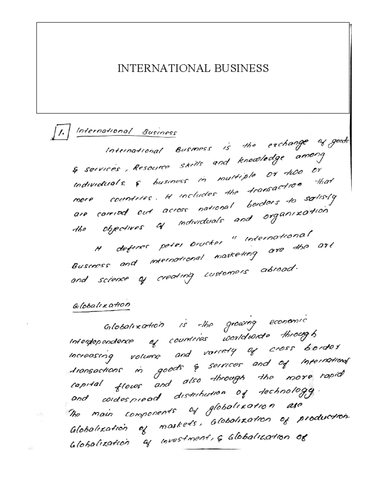 IB PDF - A study of international business management - Bachelor Of ...
