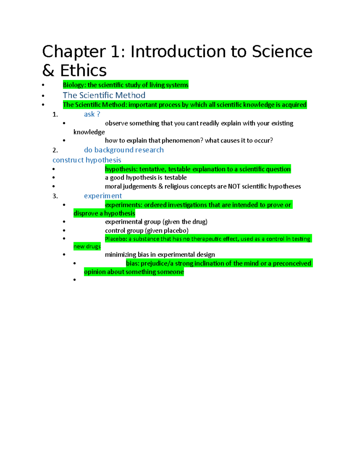 Chapter 1 Introductionto Science&Ethics - Chapter 1: Introduction to ...