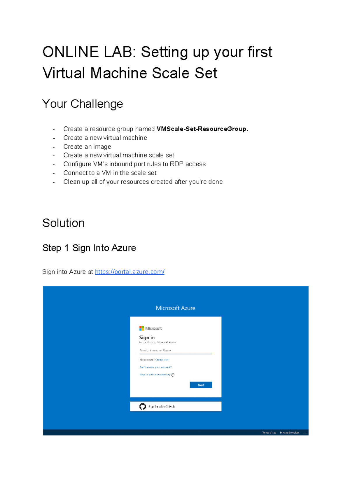 Section-4 2-Create a Virtual Machine Scale Set LAB - ONLINE LAB ...