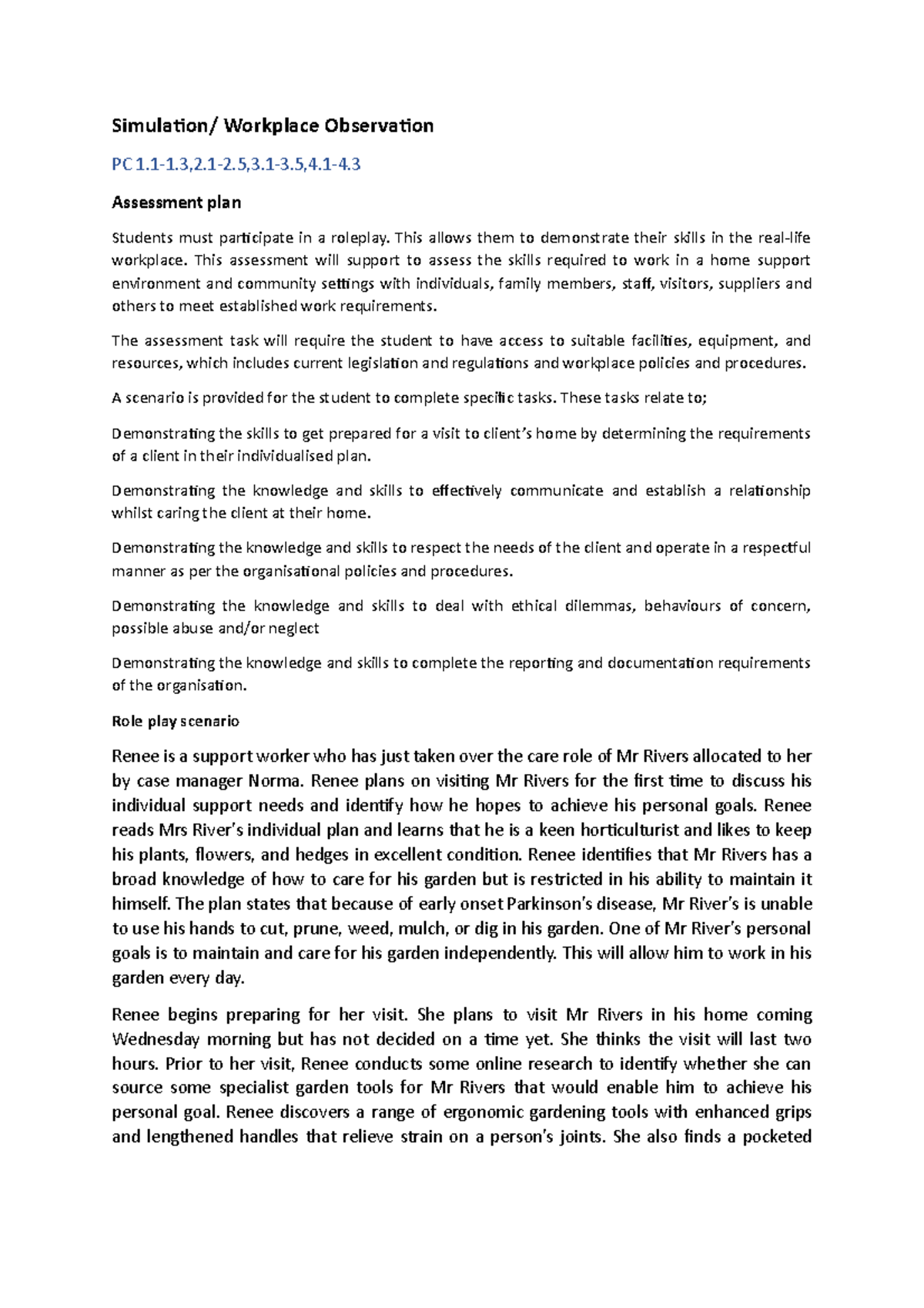 Simulation - Evaluation Report Template of the employees of the ...