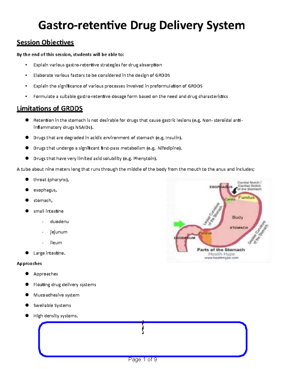 Chapter - 4 Grdds - Page 1 of 9 Gastro-retentive Drug Delivery System ...
