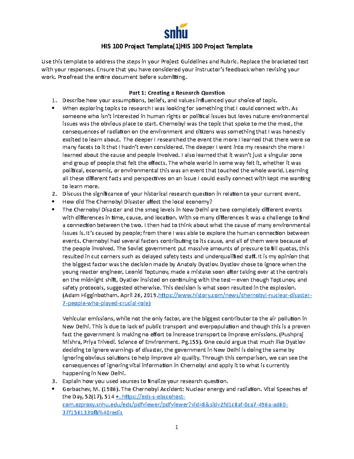 HIS 100 Project Template - HIS 100 Project Template(1)HIS 100 Project ...