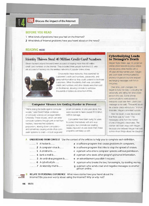 U4-1 Vocabulary Ways to describe a book 1 - Modo informe - Unit 4 ...