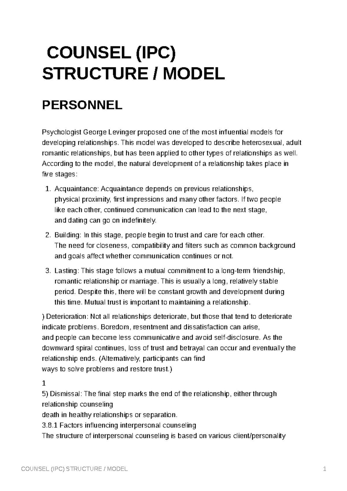 Counsel (IPC) Structure Model - COUNSEL (IPC) STRUCTURE / MODEL ...