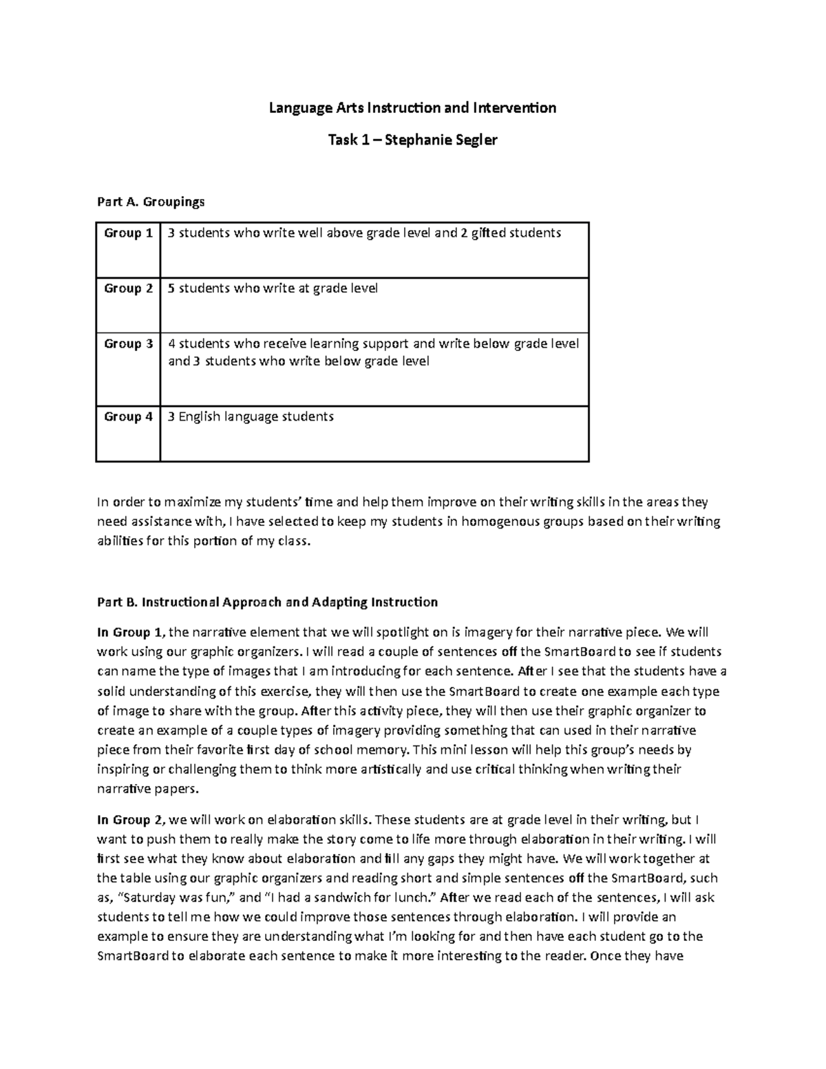 Language Arts Instruction And Intervention Task 1 Groupings Group 1 language-arts-instruction-and-intervention-task-1-groupings-group-1