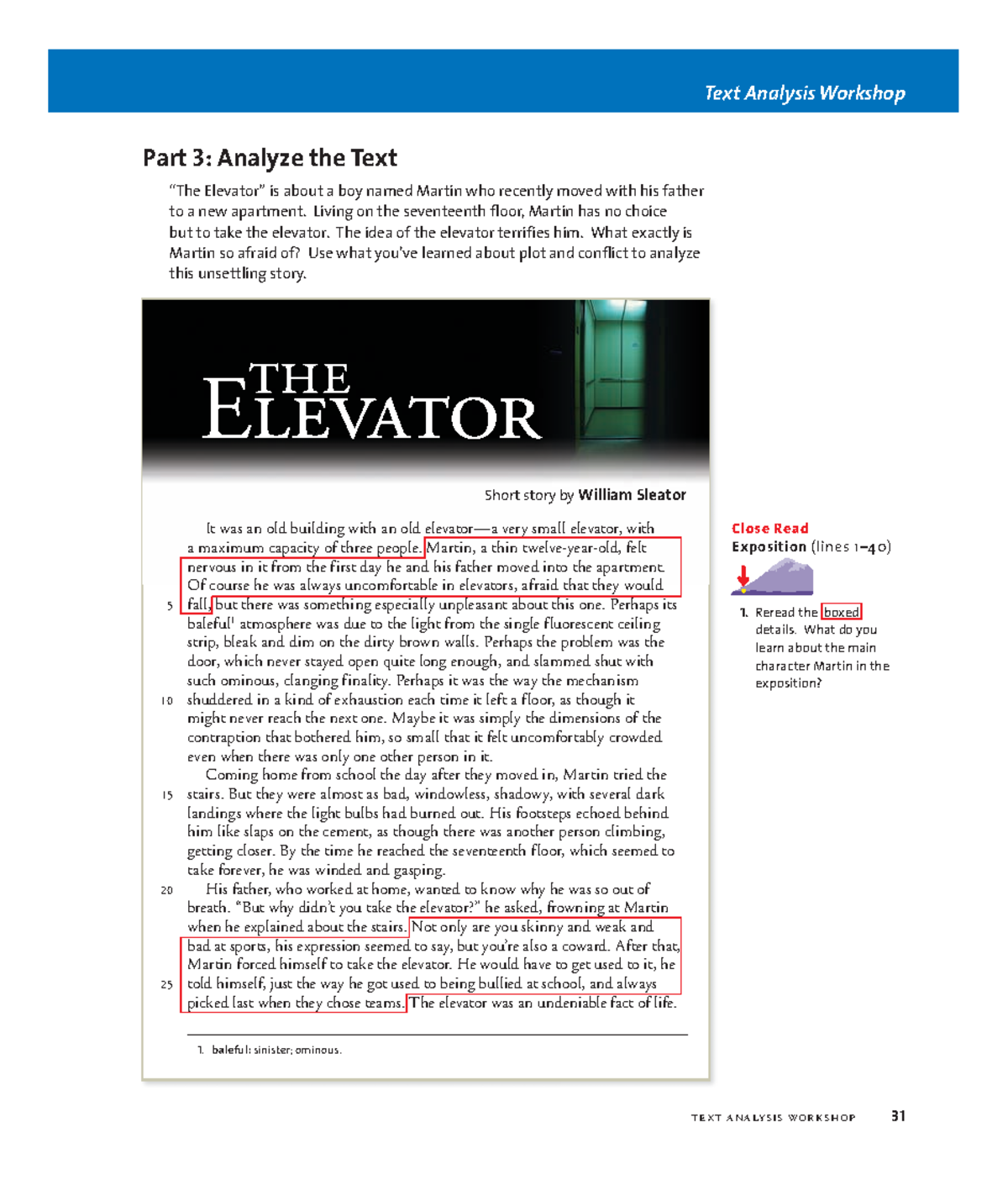 The Elevator Text - remdcke - Text Analysis Workshop Short story by ...
