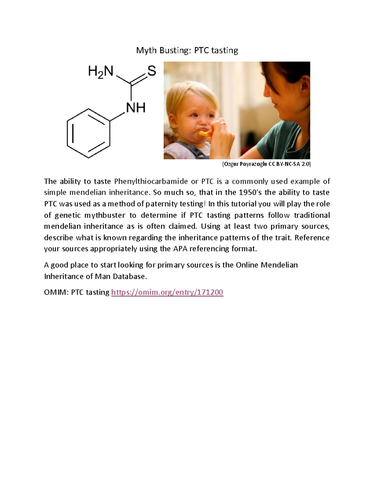6 - Mythbusting - PTC tasting - Myth Busting: PTC tasting (Ozgur Poyrazoglu CC BY-NC-SA 2) The ...