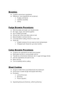 FoB - Quick Breads - Quick breads are made with chemical leavening ...