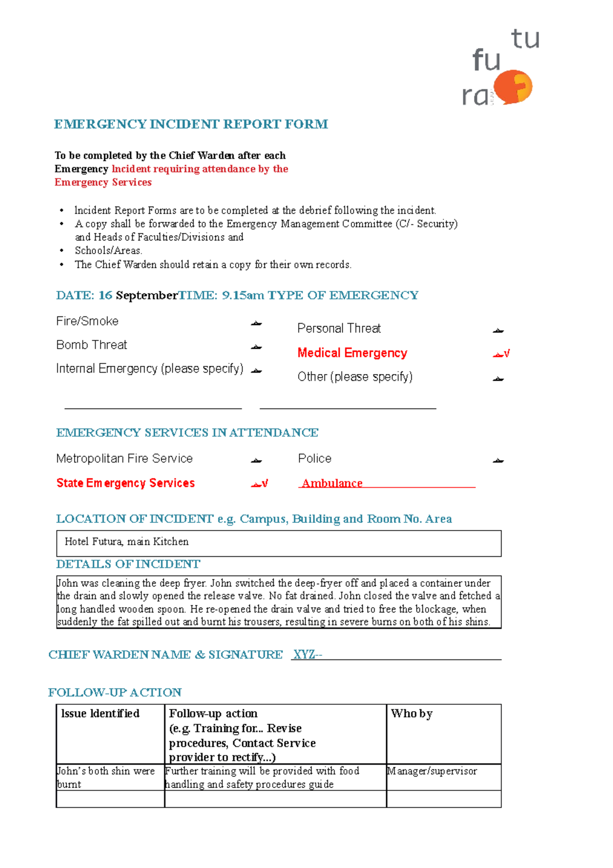 Emergency Incident Report Form-1-converted 13. List the steps and ...