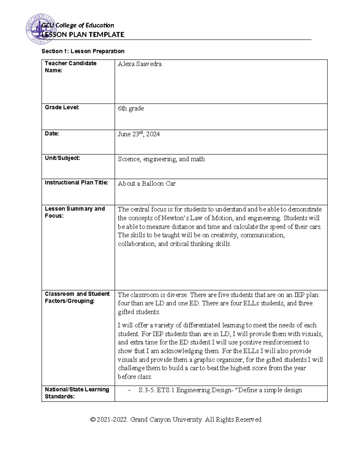 Coe-lesson-plan-template - LESSON PLAN TEMPLATE Section 1: Lesson ...