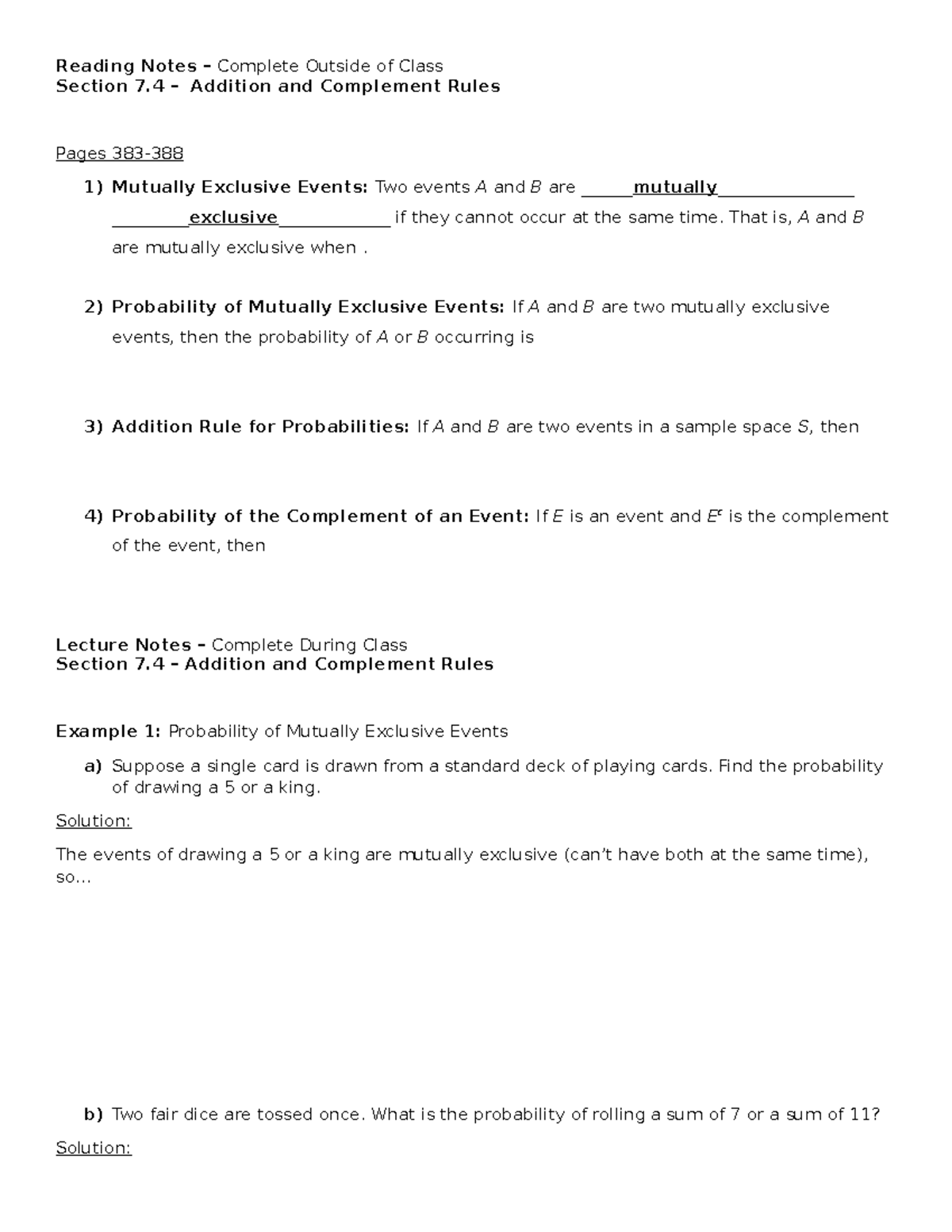Section 7.4 - Updated - Chapter 7 Part 4 Math Notes - Reading Notes ...