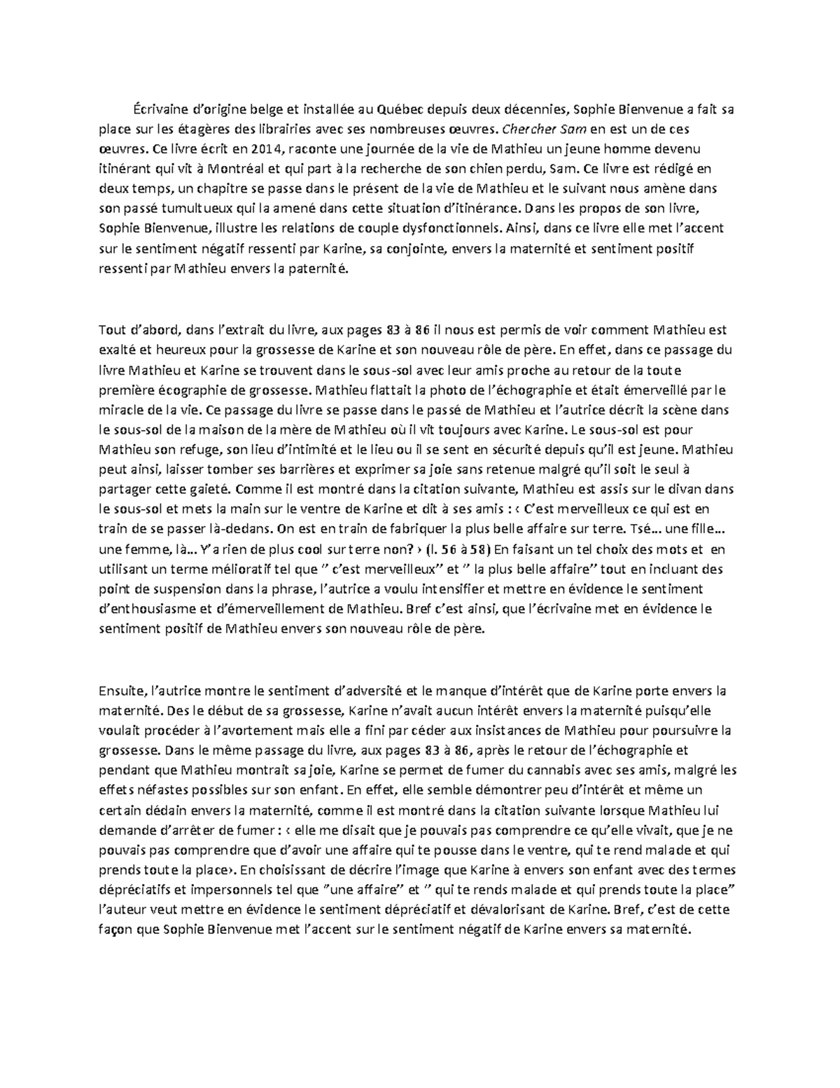 Redaction francais - .. d9origine belge et installÈe au QuÈbec depuis ...