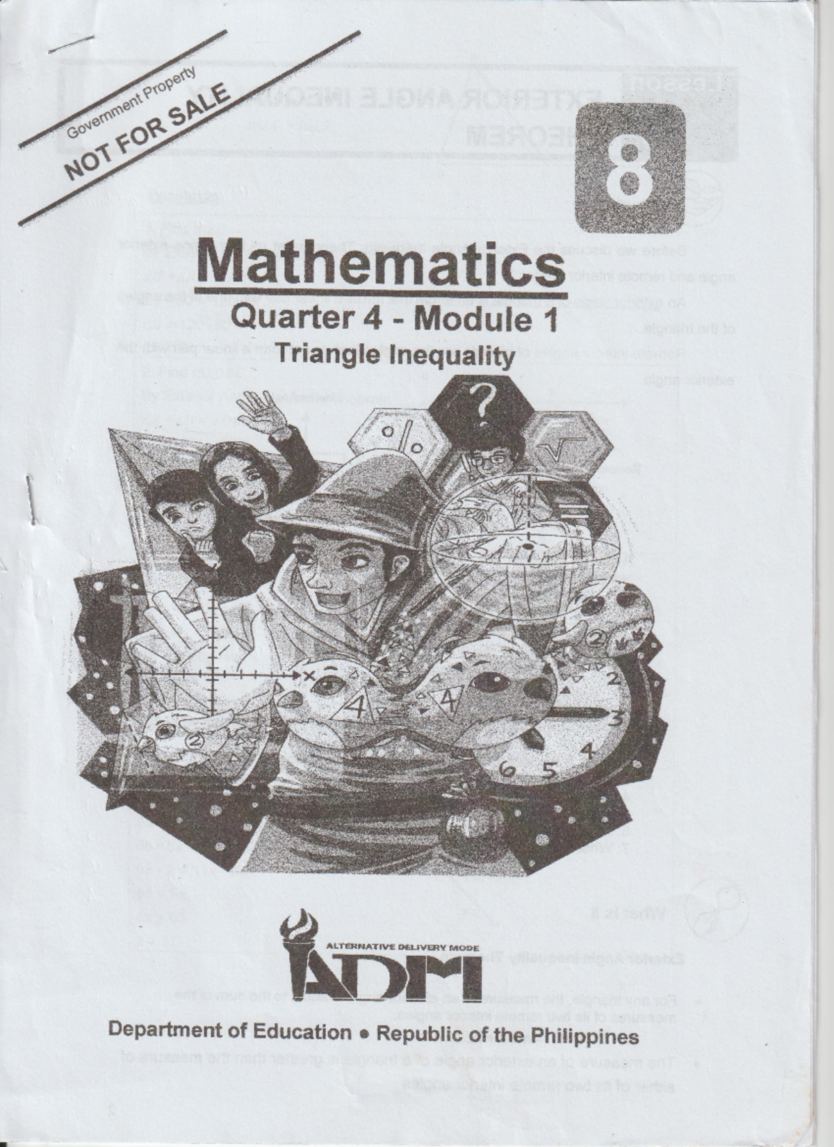 Mathematics-8_Quarter 4_Module 1 - Triangle Inequalities ( Self ...