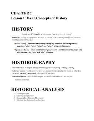Module-1 - RPH REVIEWER - Meaning and Importance of History Etymology ...