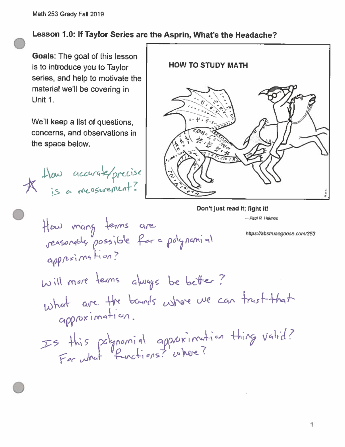 Lesson 1 0 Complete 1 Lecture Notes 1 0 Mth 253 Warning Decodescan Unexpected Mcu Data