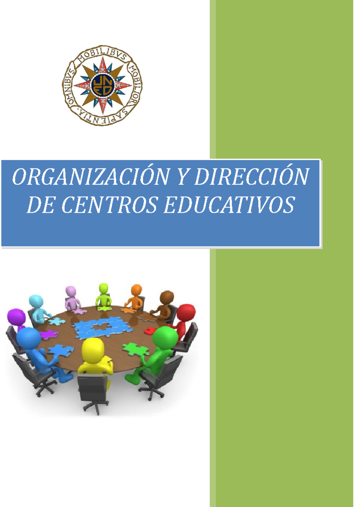 PEC J - ORGANIZACIÓN Y DIRECCIÓN DE CENTROS EDUCATIVOS ÍNDICE Cuadro resumen actividades - Studocu
