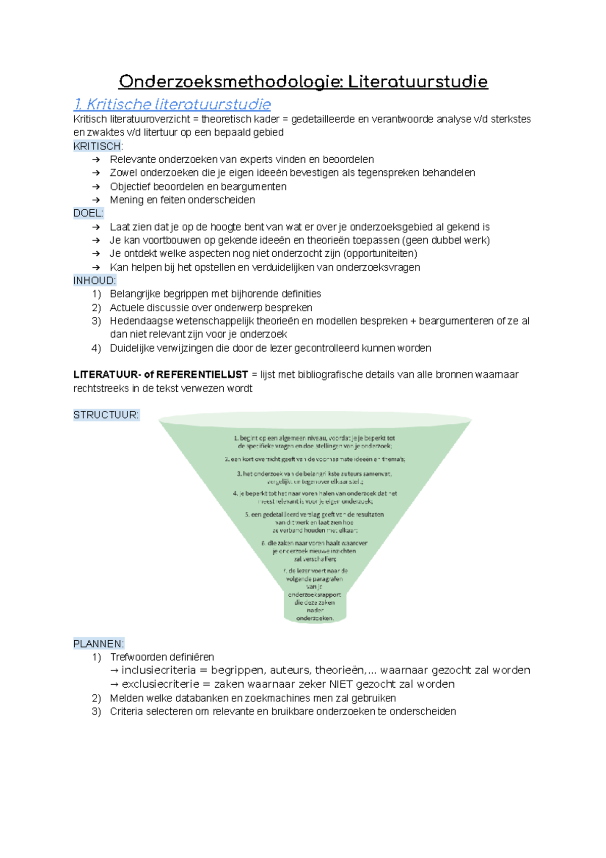 Literatuurstudie - Kritische literatuurstudie Kritisch ...