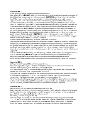 EV&J Case EVVV 1+2+3 uitwerkingen - Casecode EVVV 1 Een andere term ...