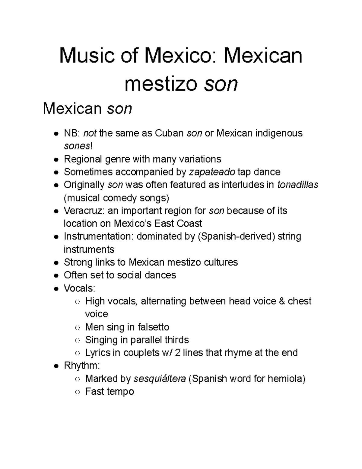 Music of Mexico Mexican mestizo son mus127 - Music of Mexico: Mexican ...