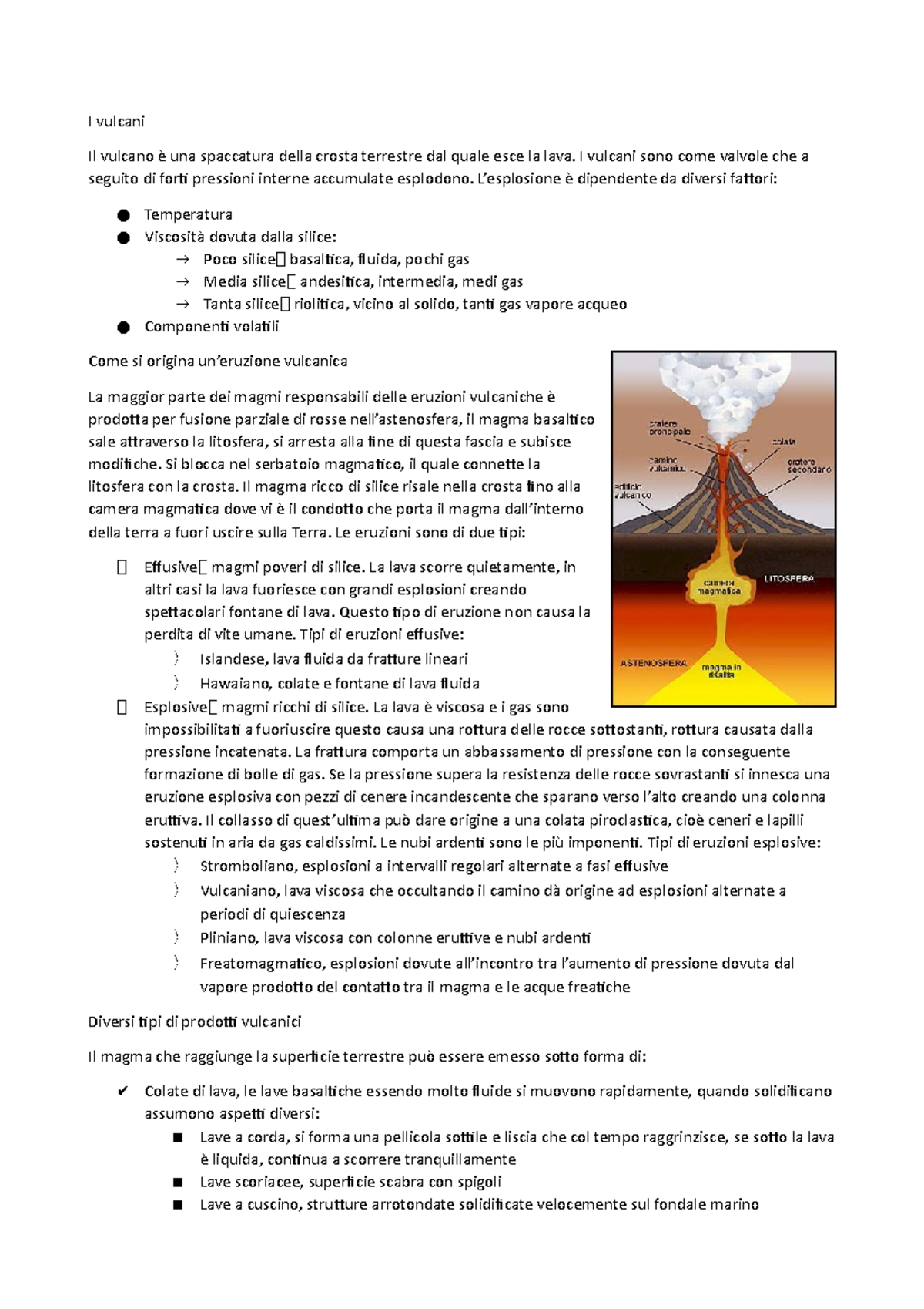 I vulcani - I vulcani Il vulcano è una spaccatura della crosta terrestre dal quale esce la lava ...