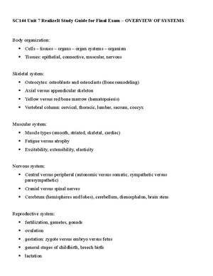 Unit 4 Lab Assignment - Unit 4 Lab: Muscle System Assignment ...