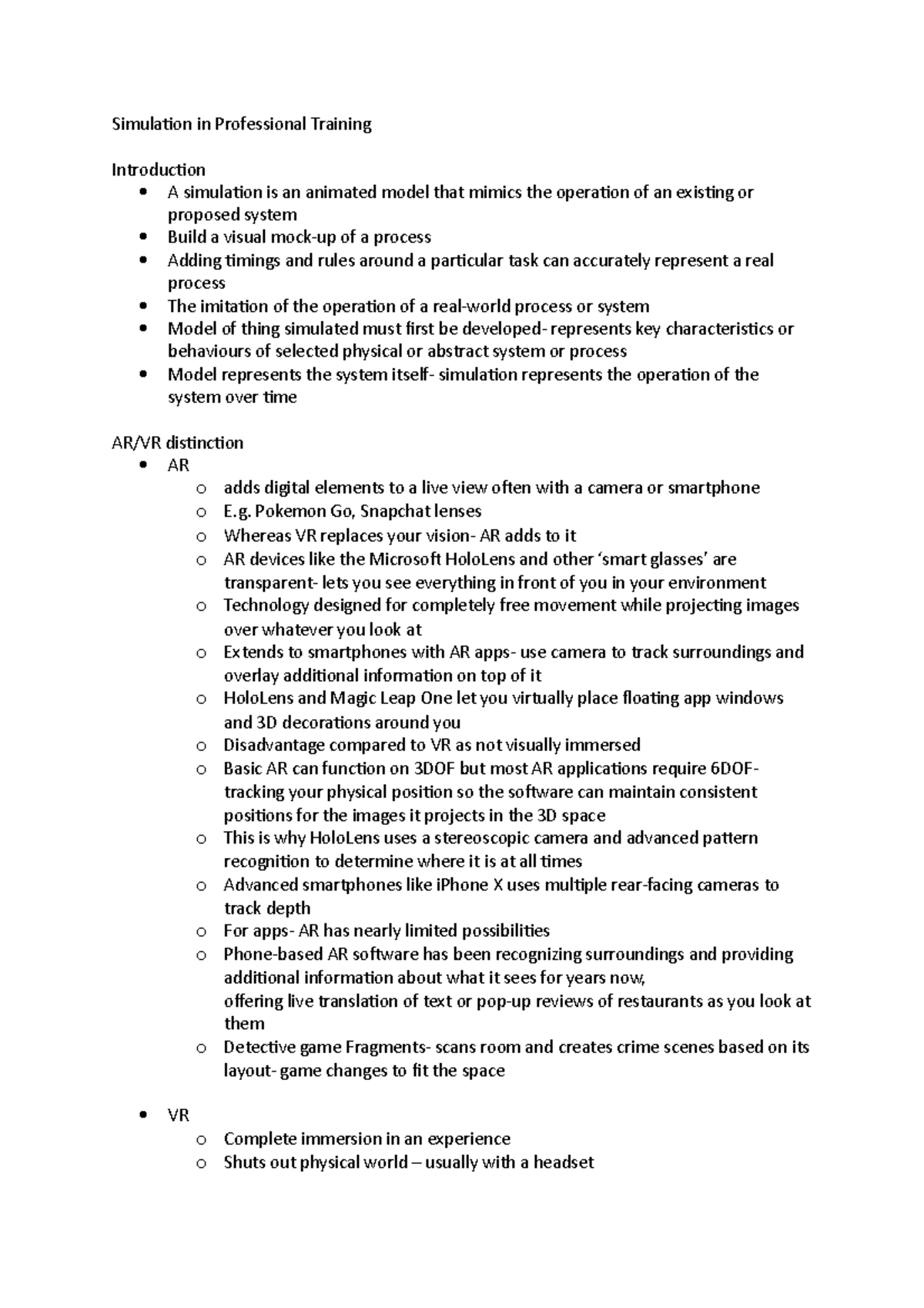 Simulation in Professional Training - Simulaion in Professional ...