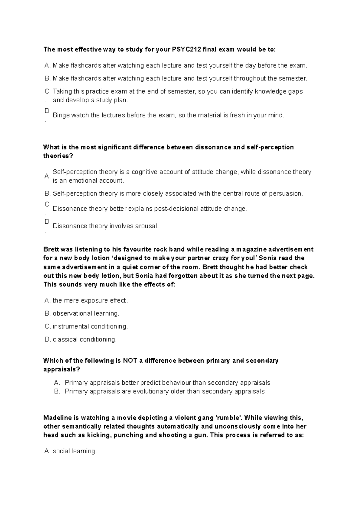 Exam Questions (NO Answers) - The most effective way to study for your ...