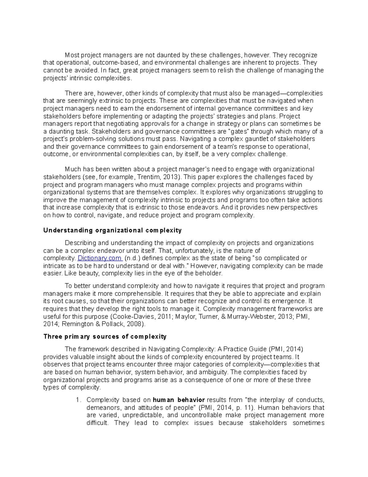 Good Governance. Module 2 - Most project managers are not daunted by ...