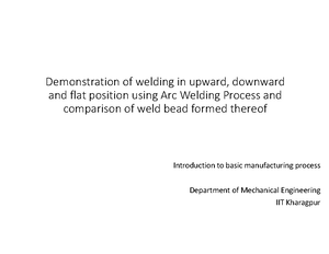 Core Making - Introduction to Basic Manufacturing Process Lab (ME29201 ...
