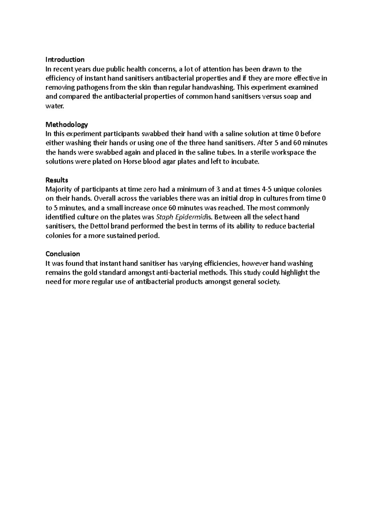 Abstracts Practise - Introduction In recent years due public health ...