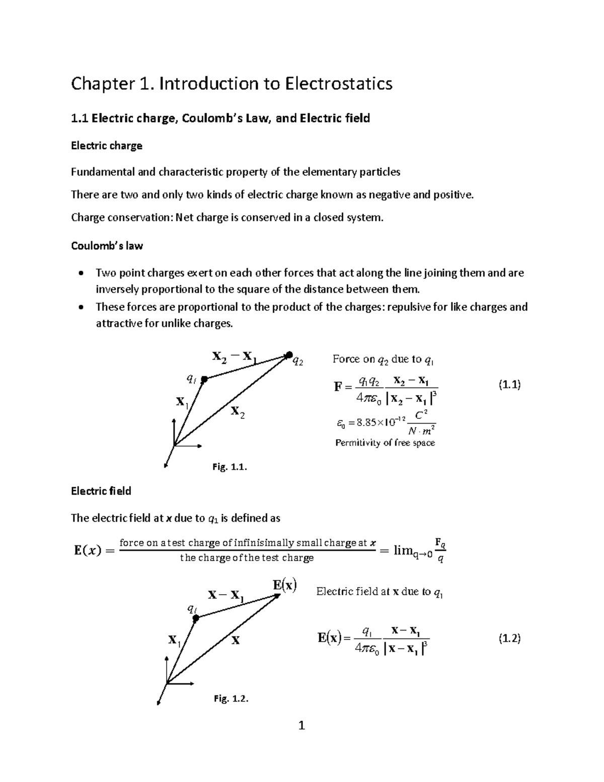 Lecture notes, lecture Chapter 1 - Chapter 1. Introduction to ...