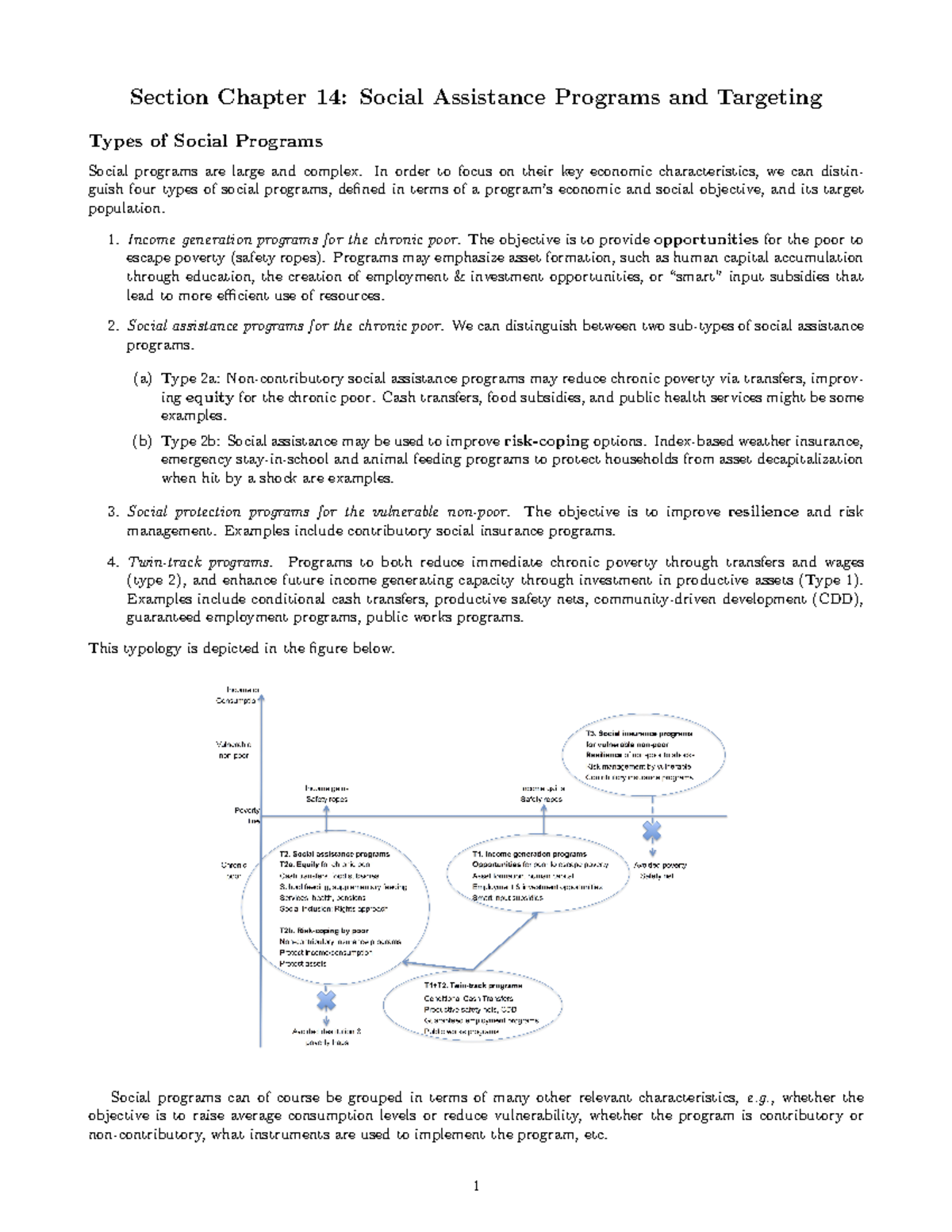 Chapter-14 note - Section Chapter 14: Social Assistance Programs and ...