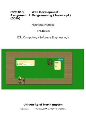 CSY3025 Assignment 1 Report - CSY3025: Artificial Intelligence Techniques Assignment 1 ...