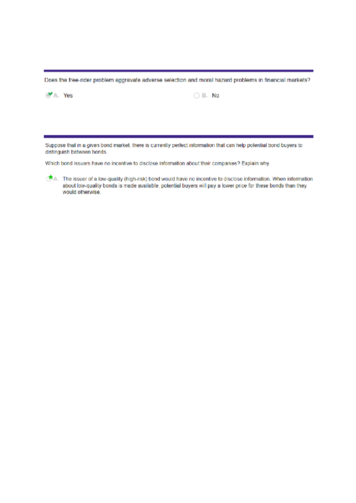 Econ Ch 8 - eco - Does the problem aggravate adverse selection and ...