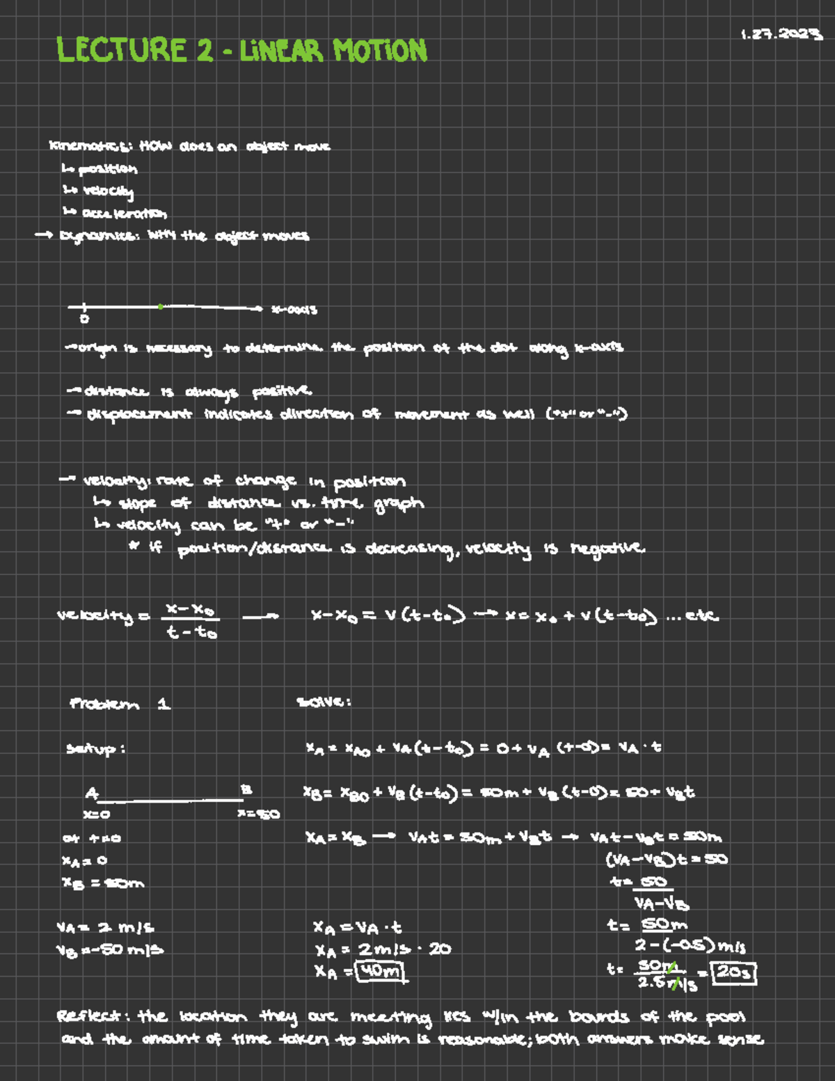 Physics 30 - Lecture 2 - ####### 1. LECTURE2-LiNEARMOTION ...