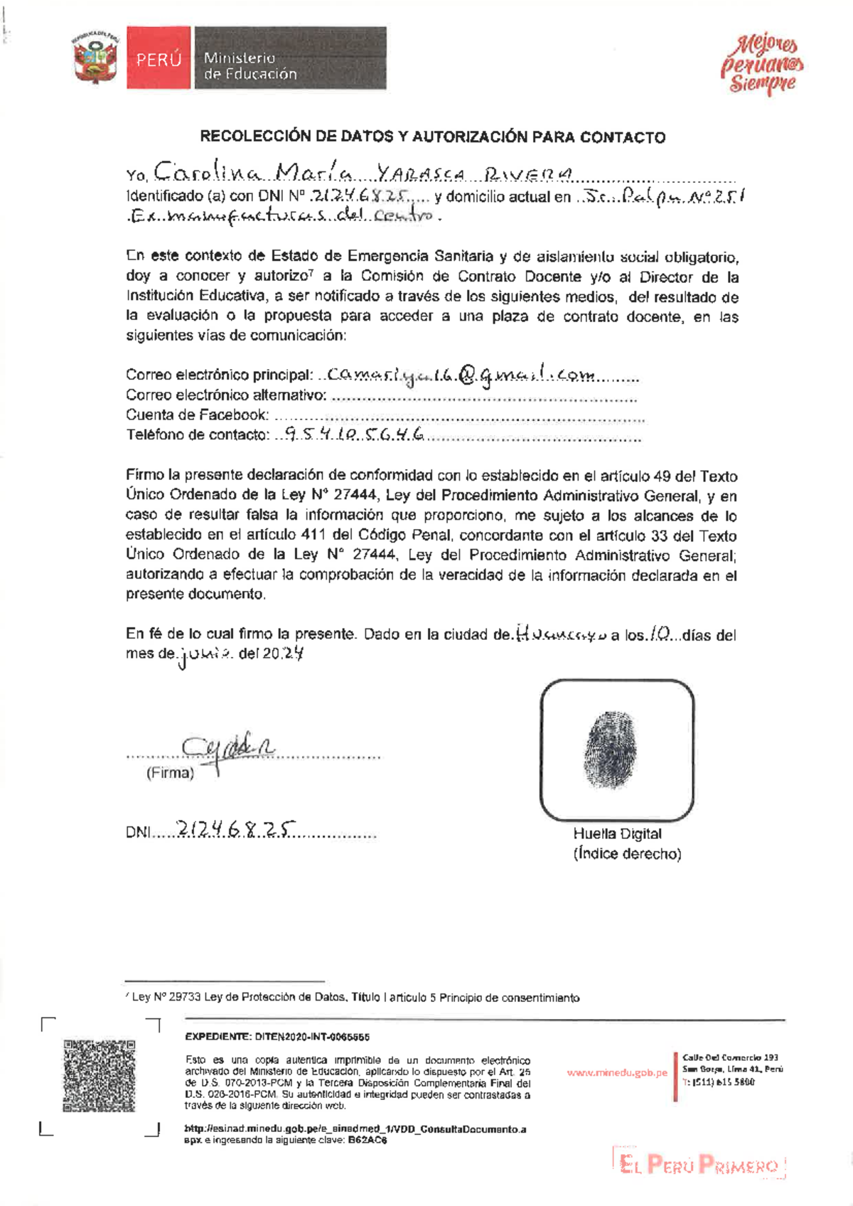 Carolina Maria - BGHJH,.LK - Mejores PERU Ministerio de Educación ...