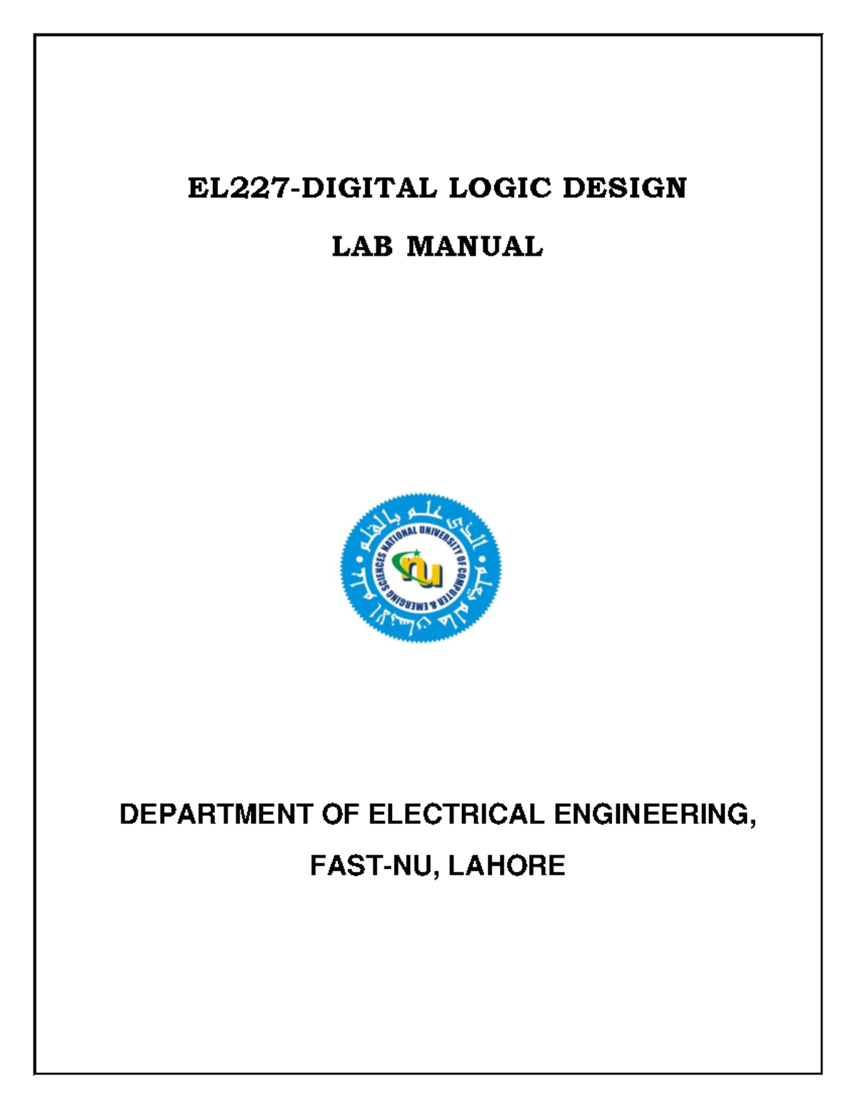 Digital Logic Design Lab Updated Warning Tt Undefined Function 32 El227 Digital Logic