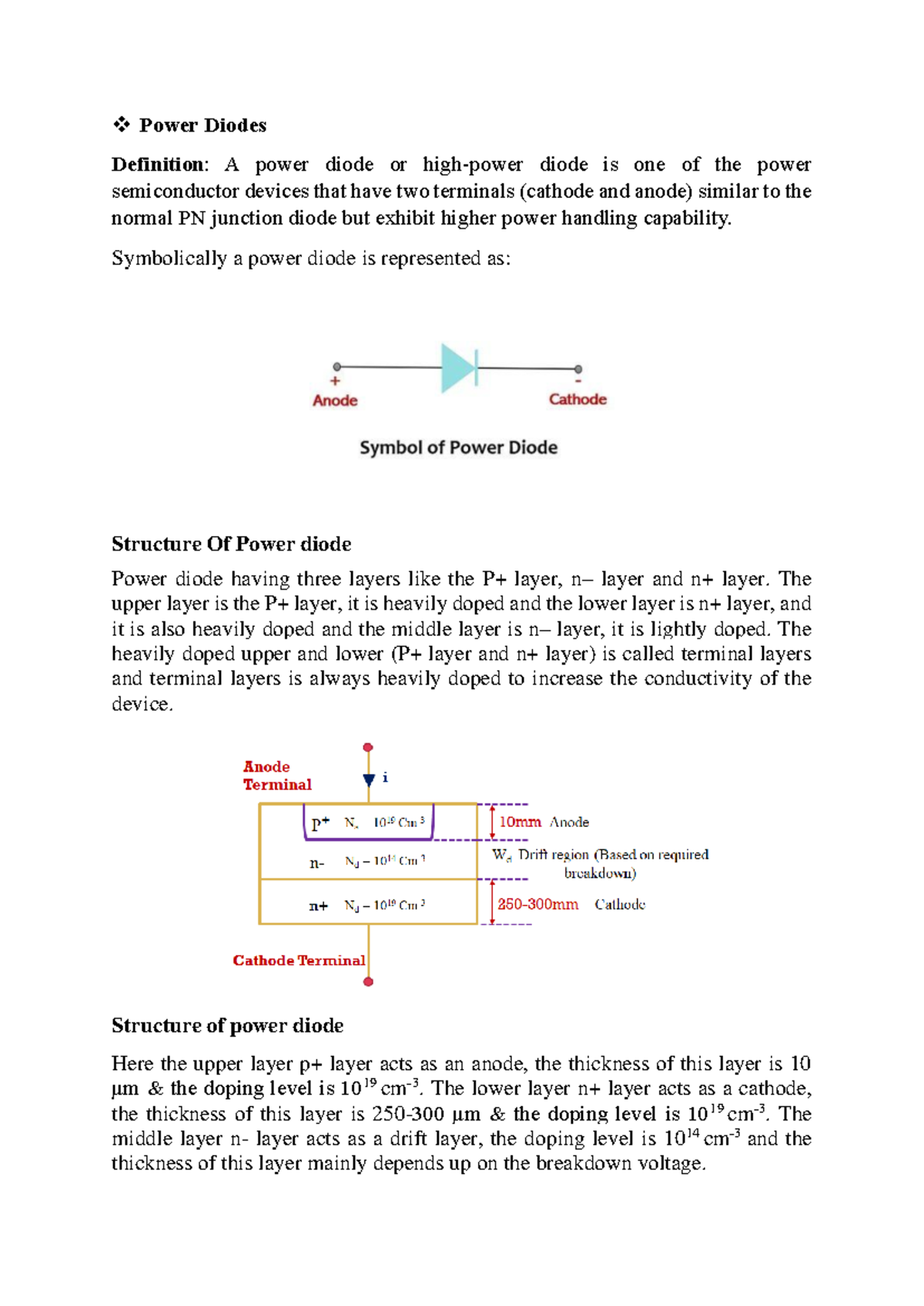 Unit 2-2 - Power Diodes Definition: A power diode or high-power diode ...
