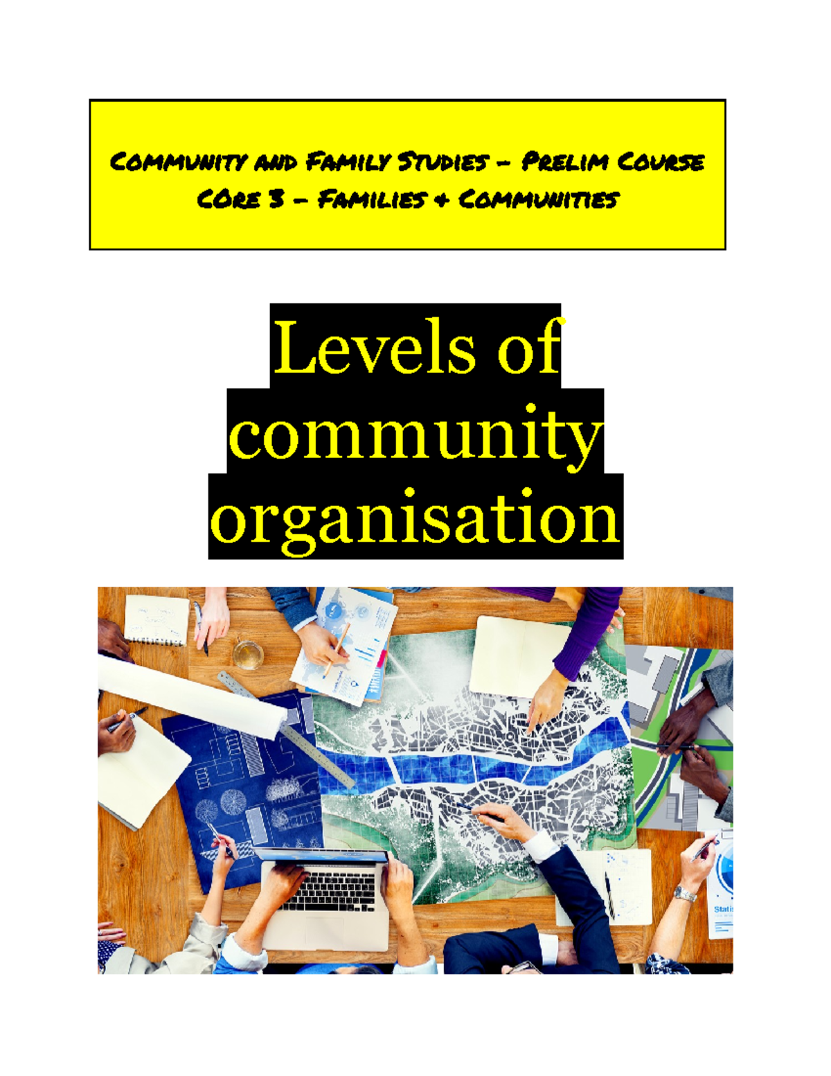 Book 6 - Levels of community organisation - Community and Family ...