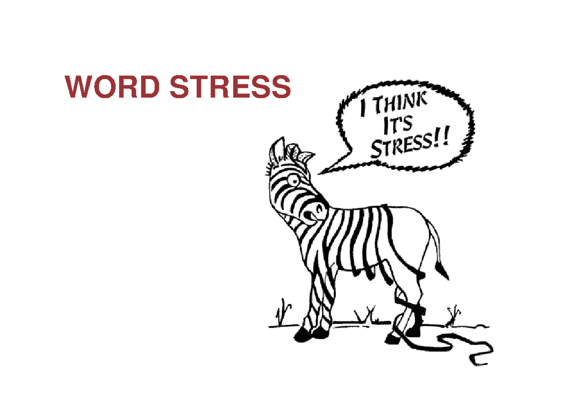 Word stress - phonetics & phonology - WORD STRESS SYLLABLES A syllable ...