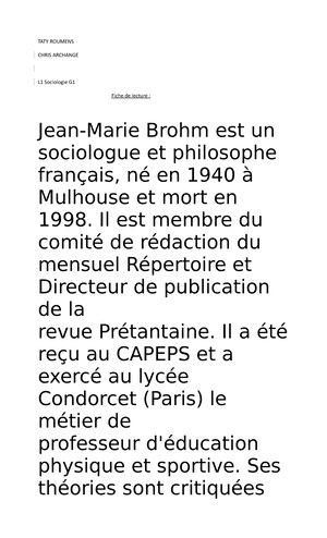 Georges FRIEDMANN, "Le travail en miettes", Spécialisation et loisirs ...